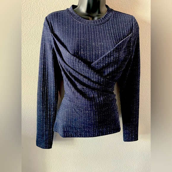 Guess | Sweaters | Nwot Dark Blue Sparkly Sweater By Guess With Unique ...